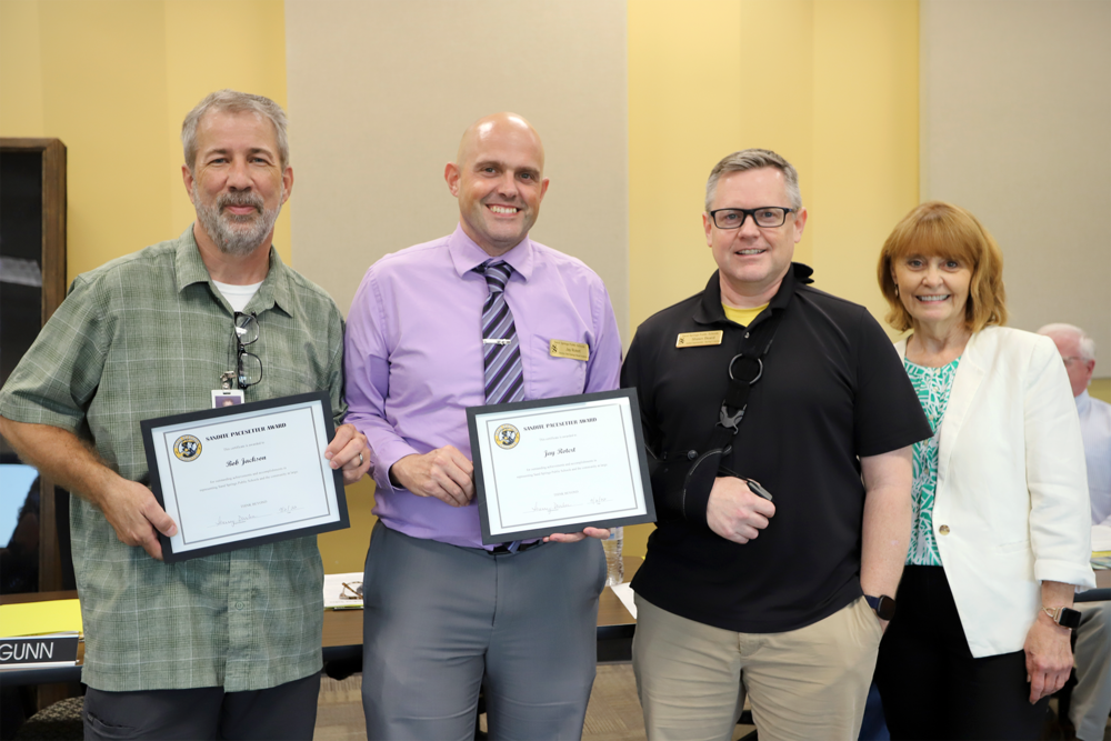 Carrie Schlehuber, Bob Jackson, and Jay Rotert Receive Sandite ...